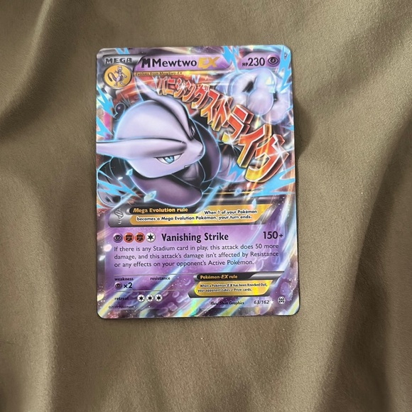 Pokemon | Other | Pokemon Mega Mewtwo Ex Card Purple And Gold | Poshmark